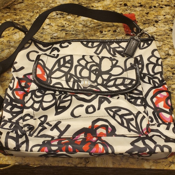 Coach | Bags | Coach Poppy Floral Graffiti Handbag | Poshmark